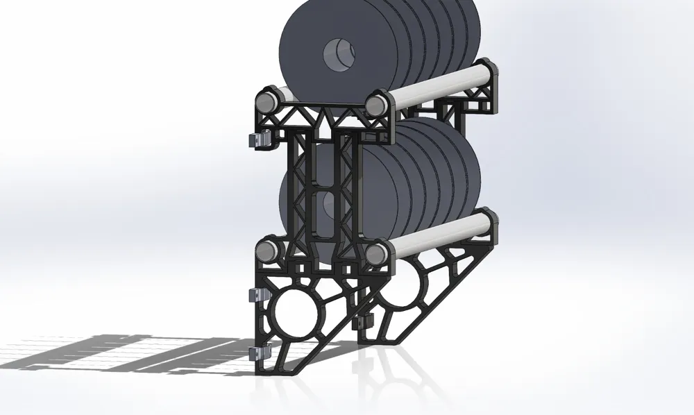 Spool holder shelf mount by denwagg - MakerWorld