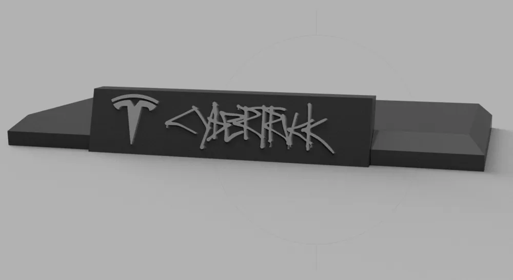 Tesla Cybertruck Stand 100% scale = 190x90mm by vajcnerd - MakerWorld