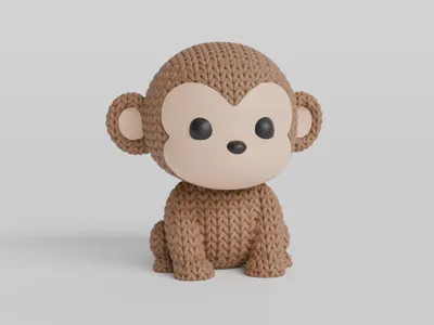 articulated monkey 3d print model download - MakerWorld