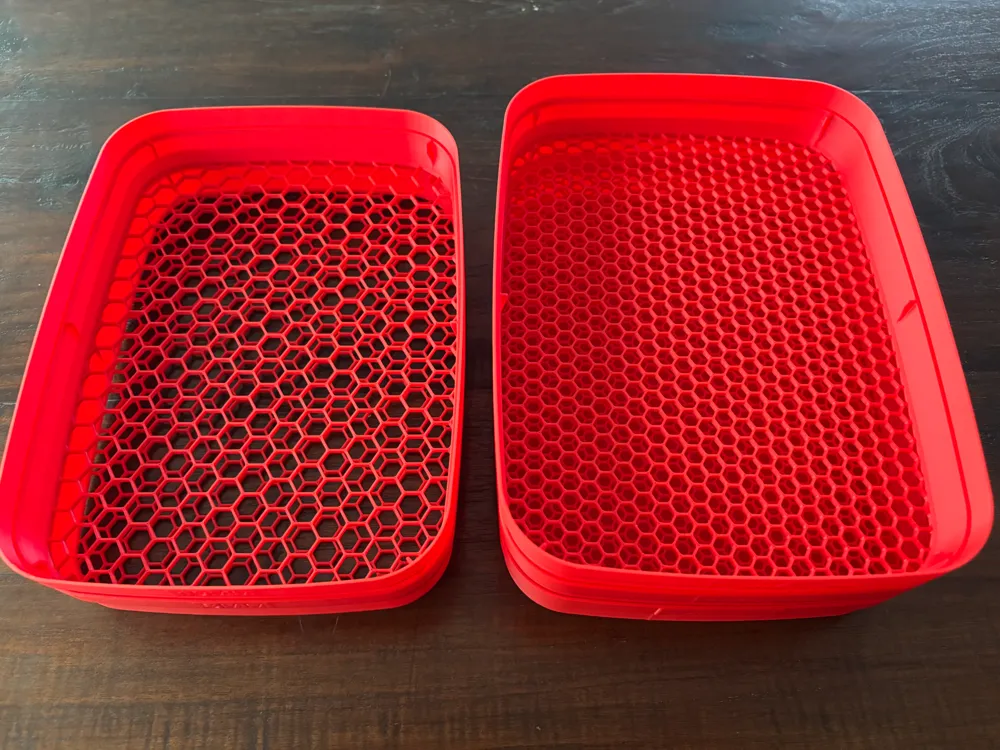 Sifter Set with Hexa-mesh (stackable) - Free 3D Print Model - MakerWorld