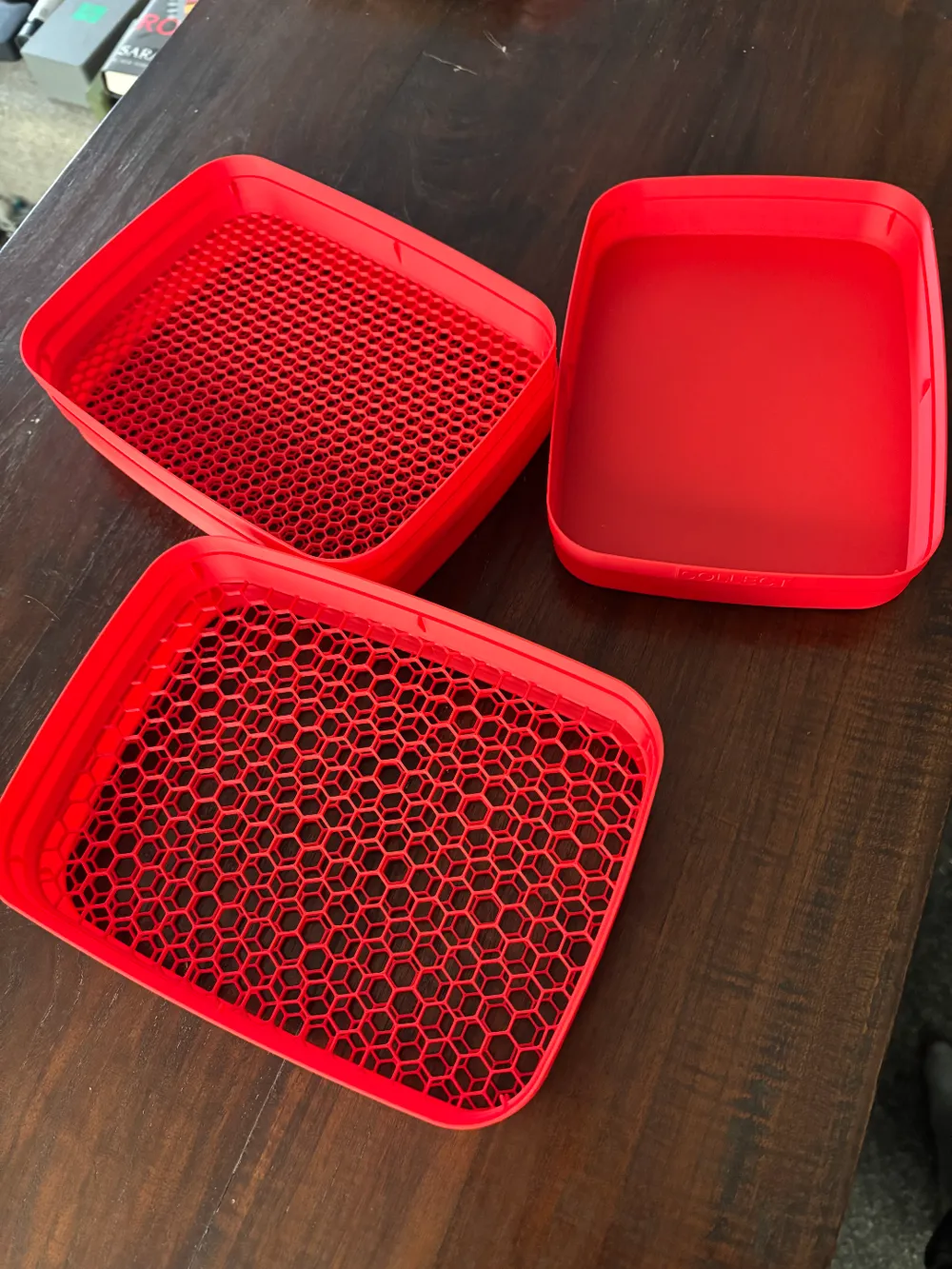 Sifter Set with Hexa-mesh (stackable) - Free 3D Print Model - MakerWorld