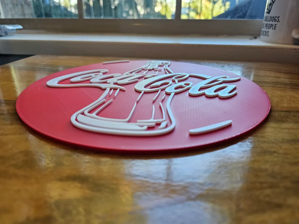 Coca Cola 3D Sign by Fast3D MakerWorld: Download Free 3D Models