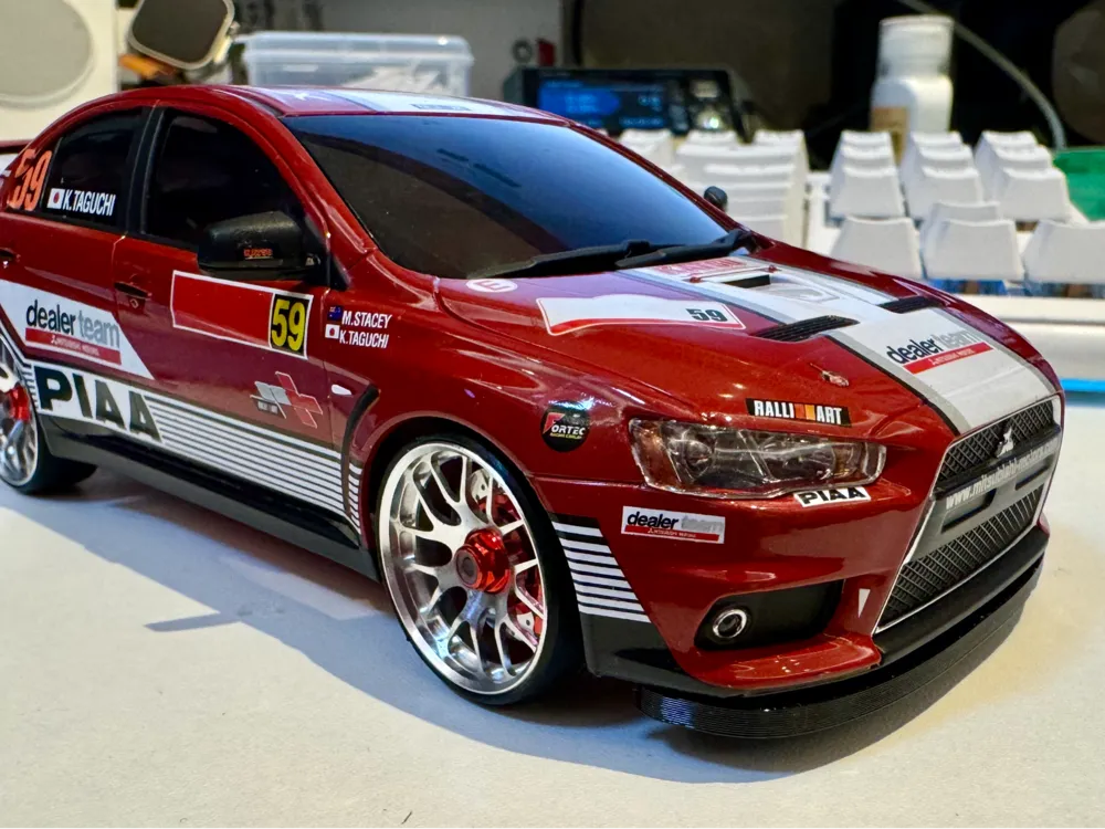 Mini-Z lancer Evo X Front Bumper by inFeverDream - MakerWorld