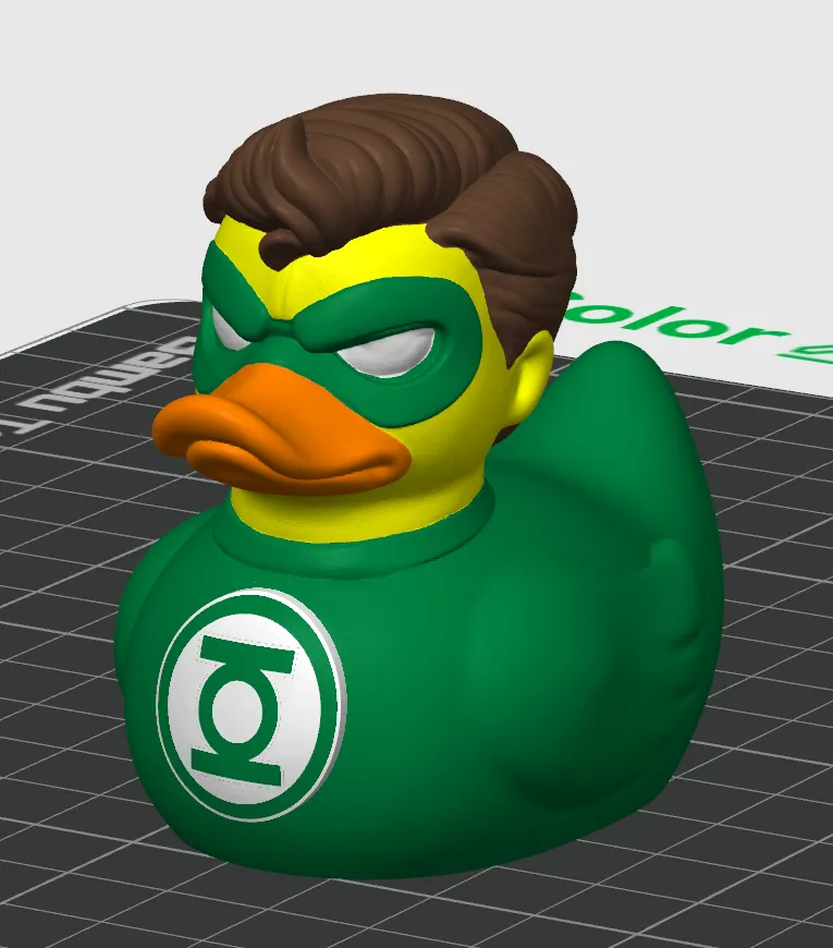 Green Lantern Duck - Free 3D Print Model - MakerWorld