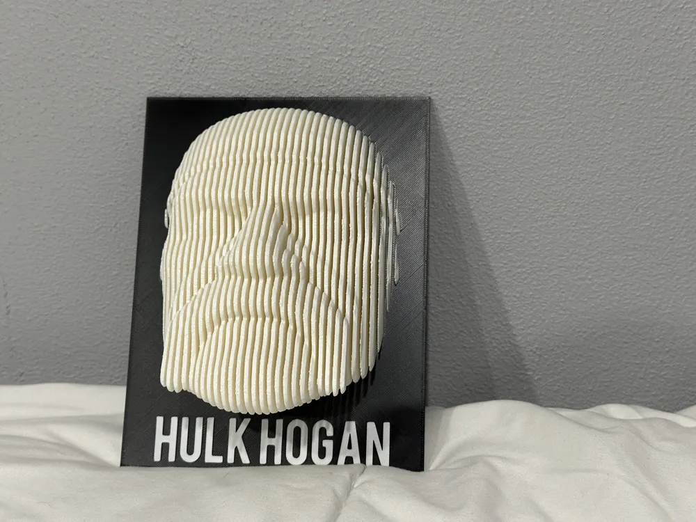 Layered Hulk Hogan Art Sculpture by NES 3D MakerWorld: Download Free 3D ...