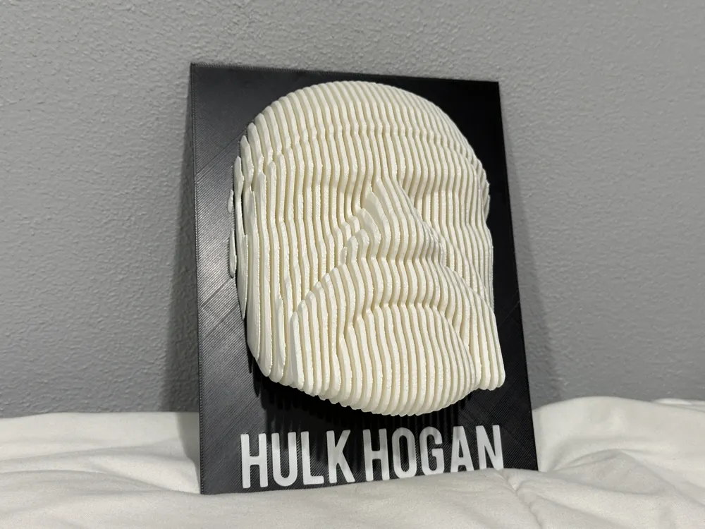 Layered Hulk Hogan Art Sculpture by NES 3D MakerWorld: Download Free 3D ...