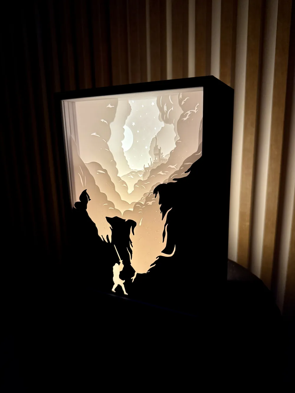 Fantasy Dragon Nightsky Light Box 3d Lamp - Free 3D Print Model ...