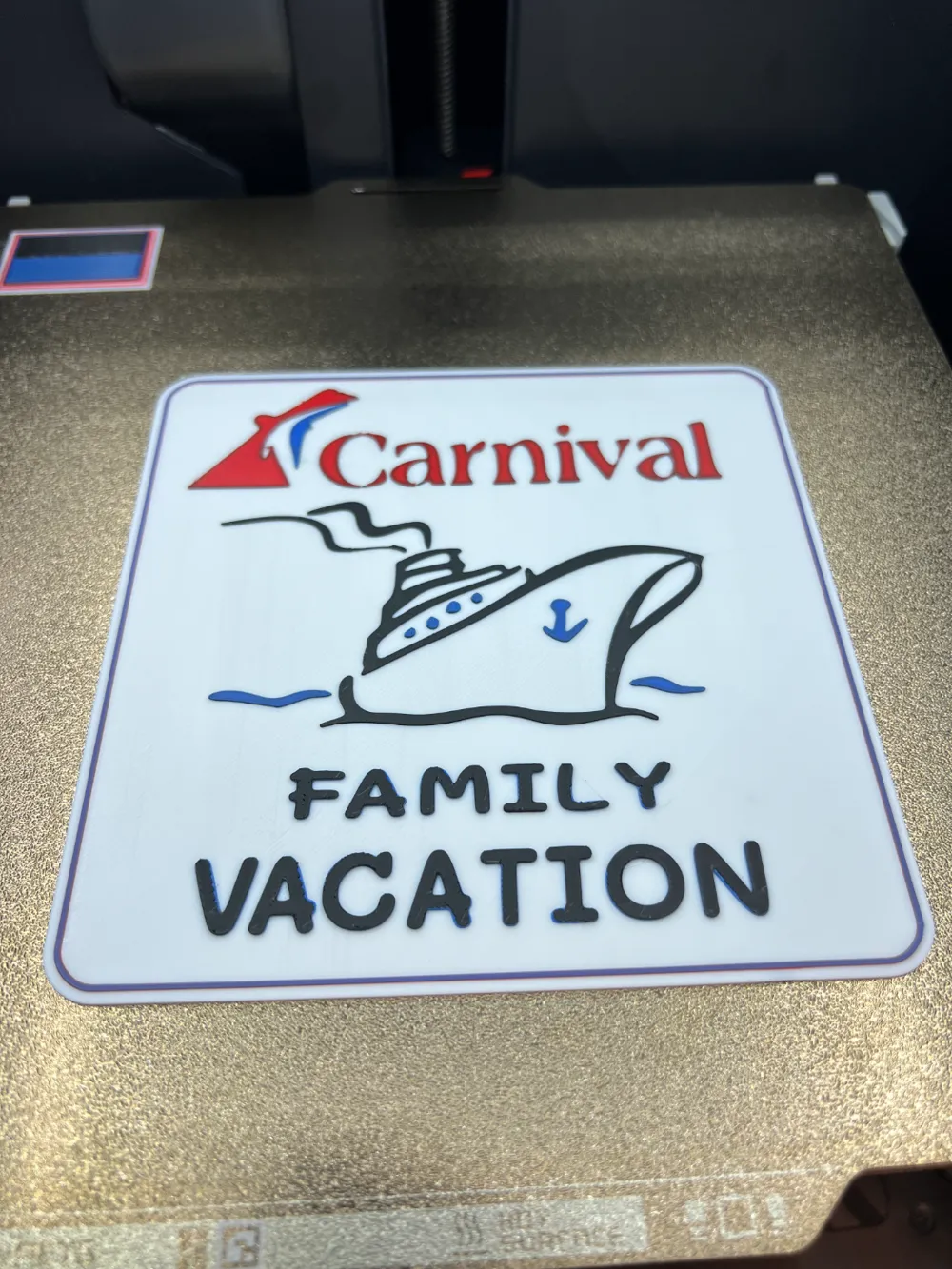 Carnival cruise door sign - Free 3D Print Model - MakerWorld