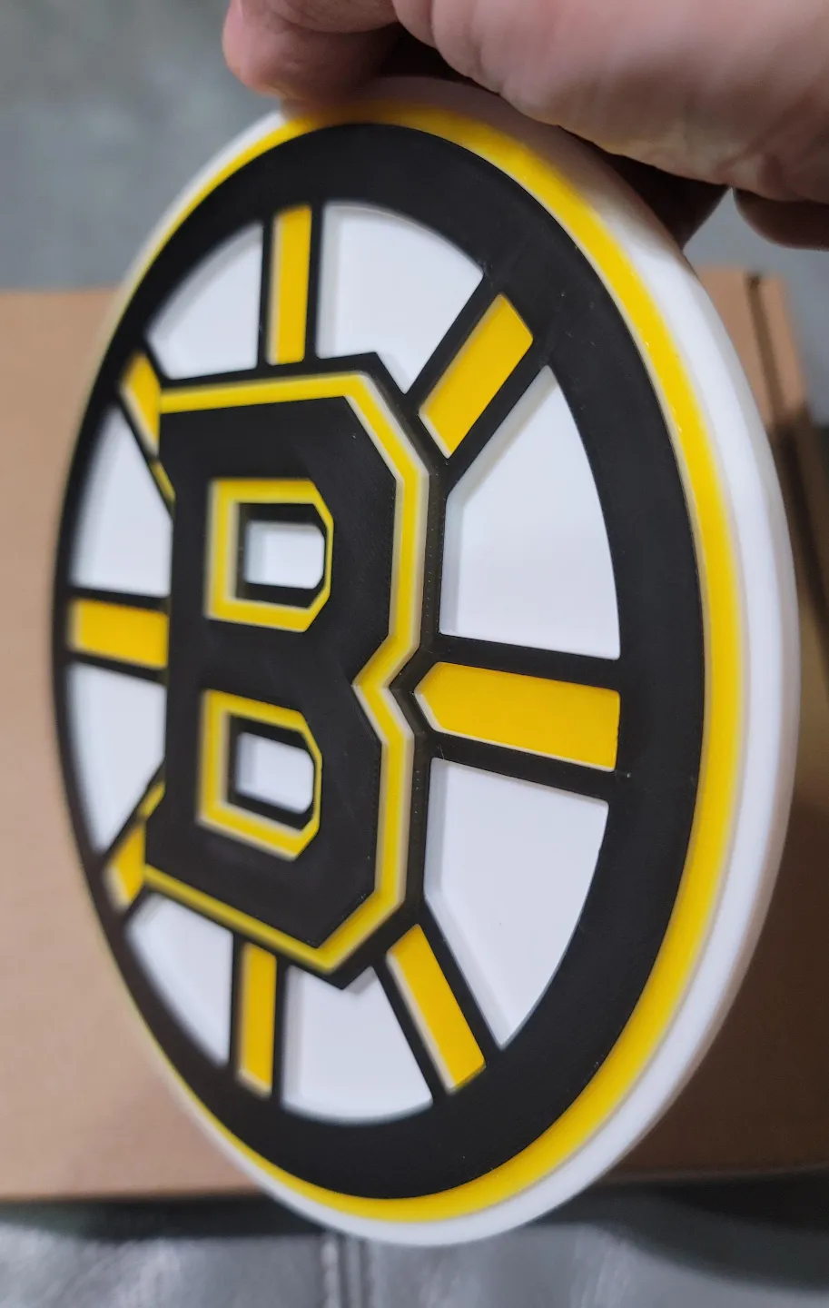 BOSTON BRUINS 3D Logo 180mm series by mercadogarzas - MakerWorld