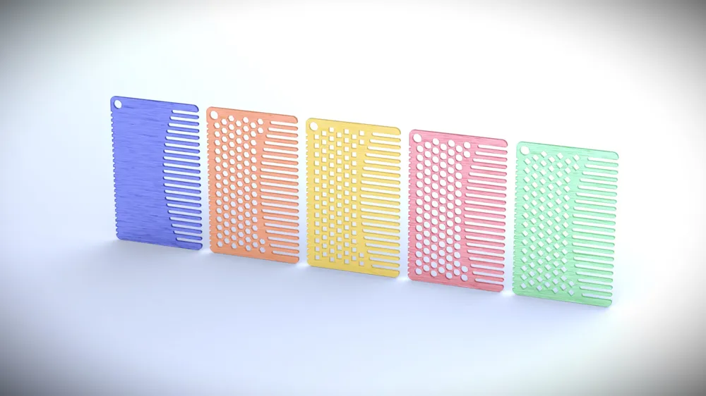 Credit Card Comb Set by slavik.mis.1984.ve4 - MakerWorld