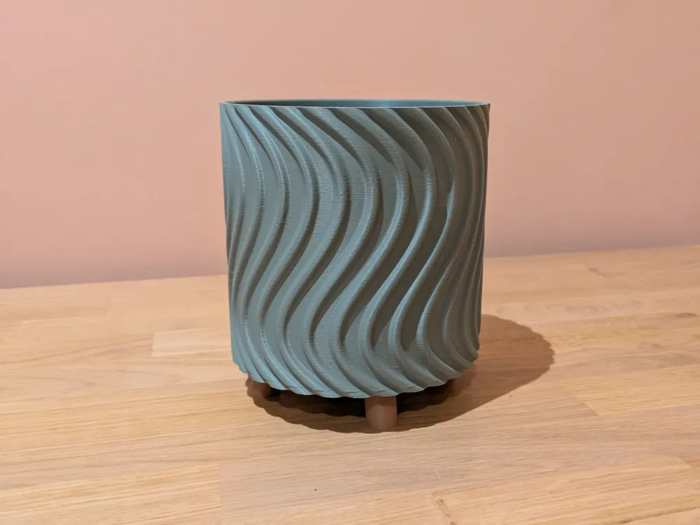 Wavy Plant Pot by mazza411 MakerWorld: Download Free 3D Models