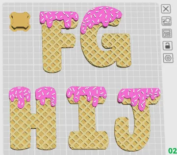 Ice Cream Drip Letters A-Z by Michigan Mitten Designs MakerWorld ...