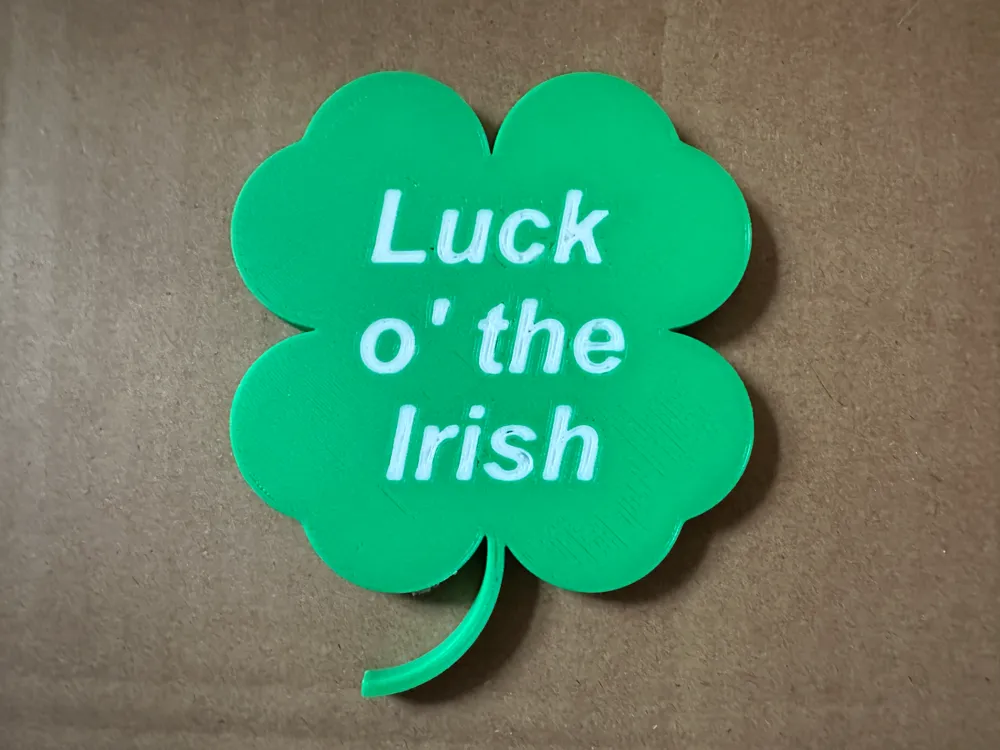 St. Patrick's Day Conversation Shamrocks by murky.aura - MakerWorld