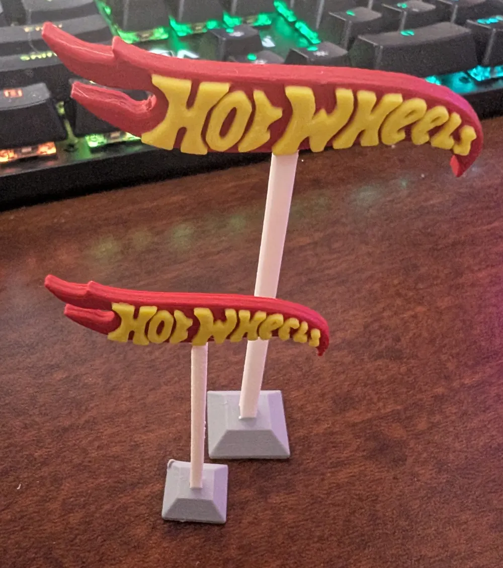 Hot Wheels Sign by Randy MakerWorld: Download Free 3D Models
