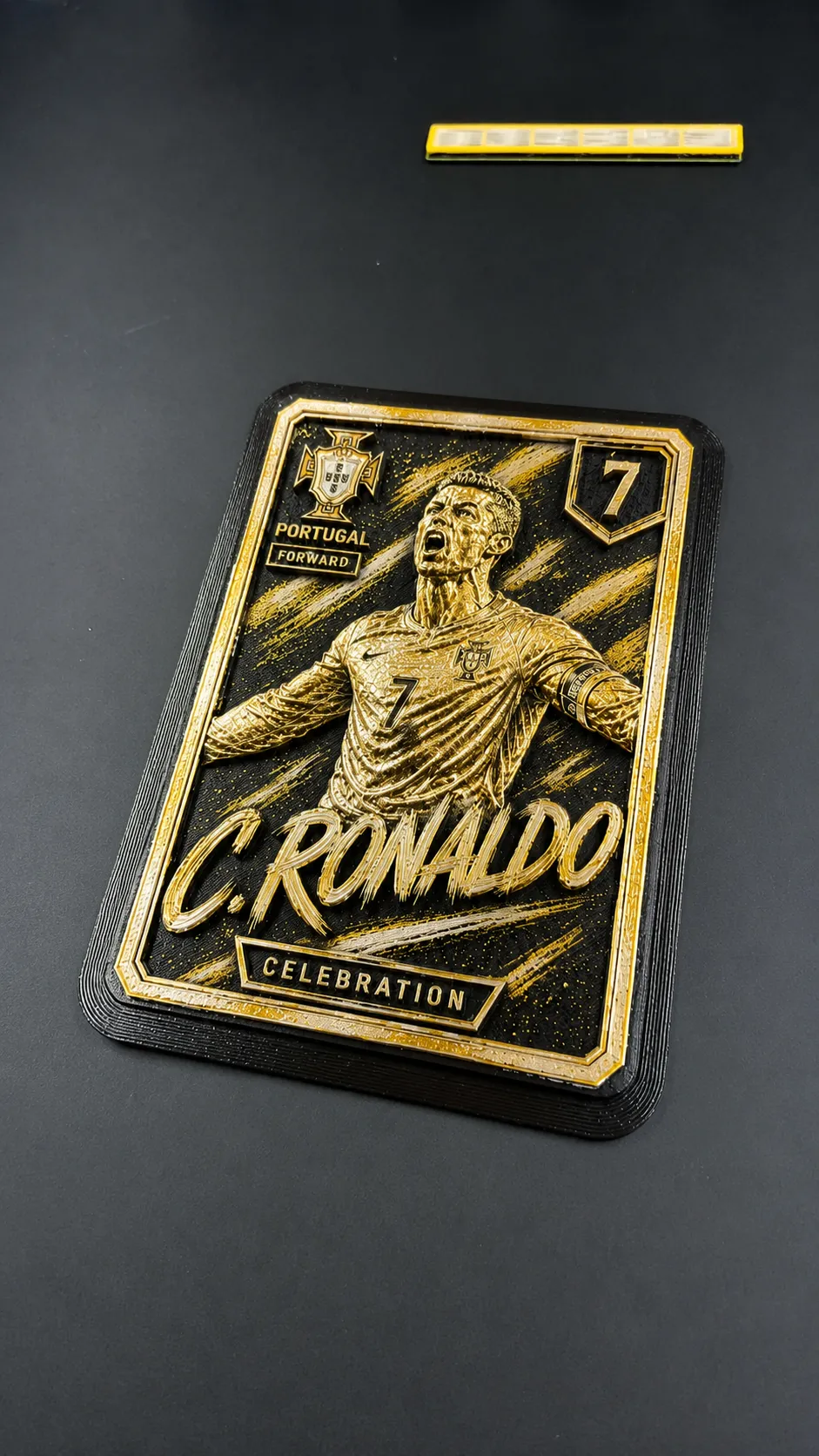 Cristiano Ronaldo Player Trading Card - Free 3D Print Model - MakerWorld