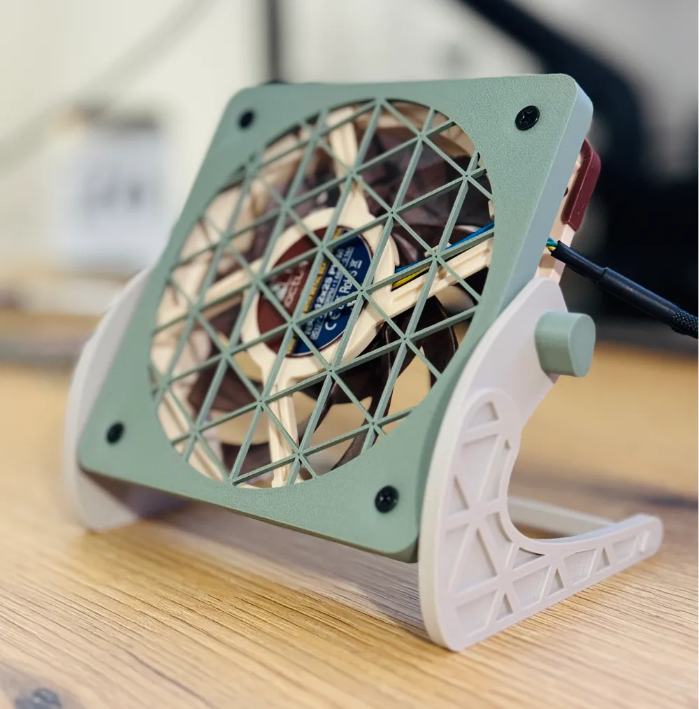 adjustable fan stand [120mm] - Free 3D Print Model - MakerWorld