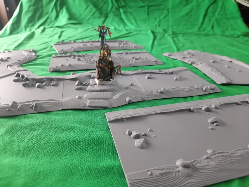 Modular Wargaming Terrain, Bend, Short S-Curve by The Terrain Atelier ...
