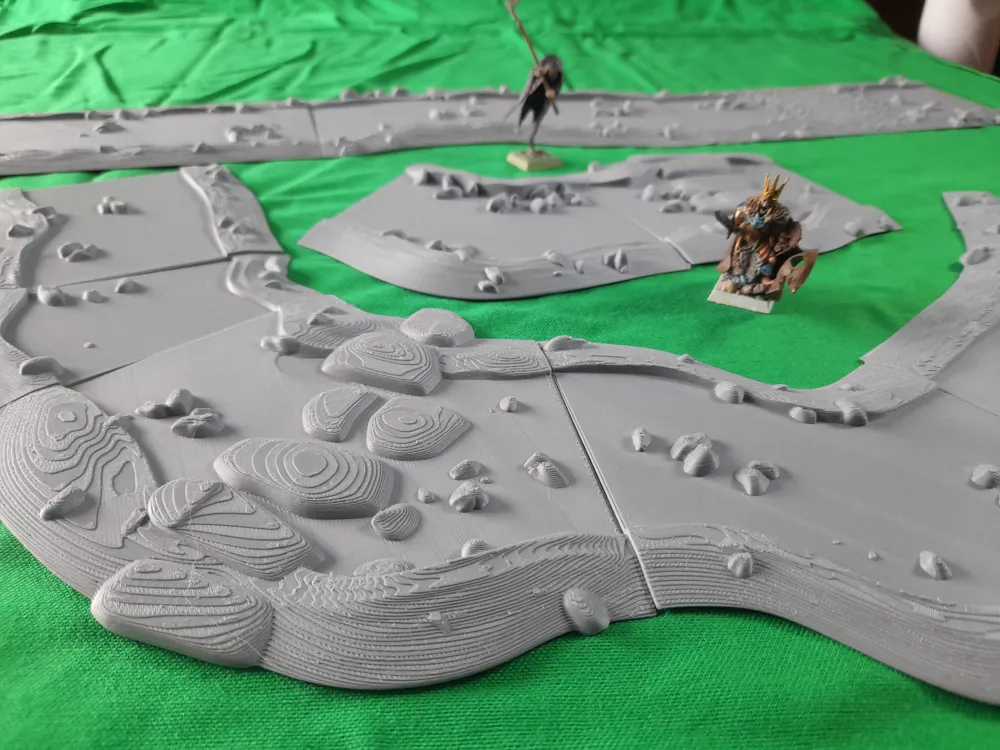 Modular Wargaming Terrain, Bend, Short S-Curve by The Terrain Atelier ...