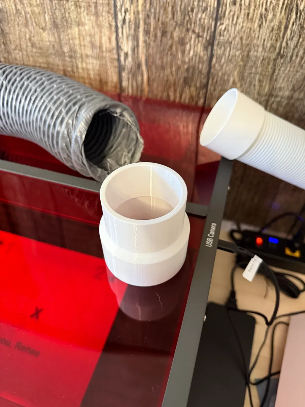 Reality Falcon Pro 2 to XTool Exhaust Adapter by plunkerbunkey - MakerWorld