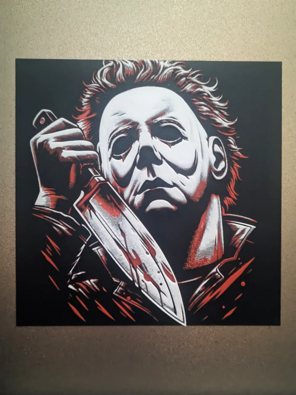 Michael Myers portrait 2 - Halloween - HueForge by Luc3D - MakerWorld