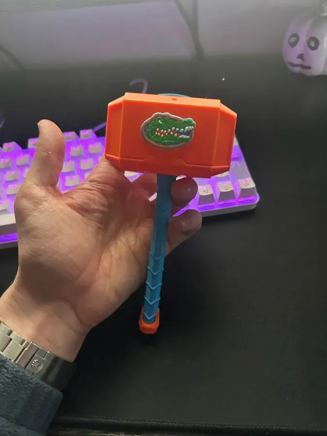 Half-Size Florida Gators Thors Hammer - Free 3D Print Model - MakerWorld