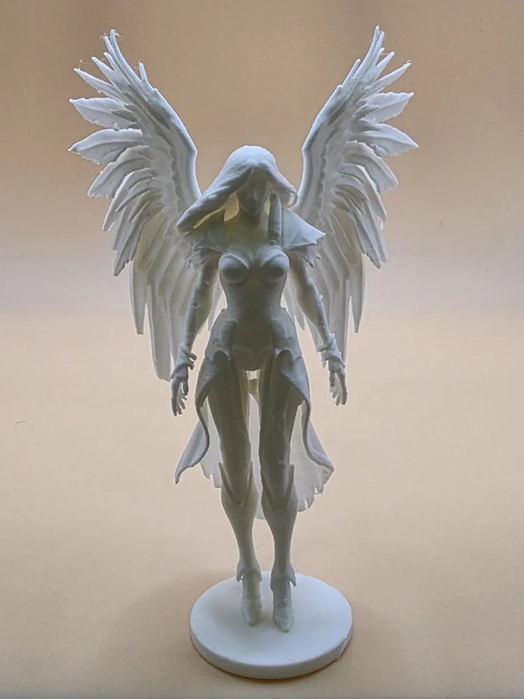 Fallen Angel – Elegant Fantasy Sculpture - Free 3D Print Model - MakerWorld