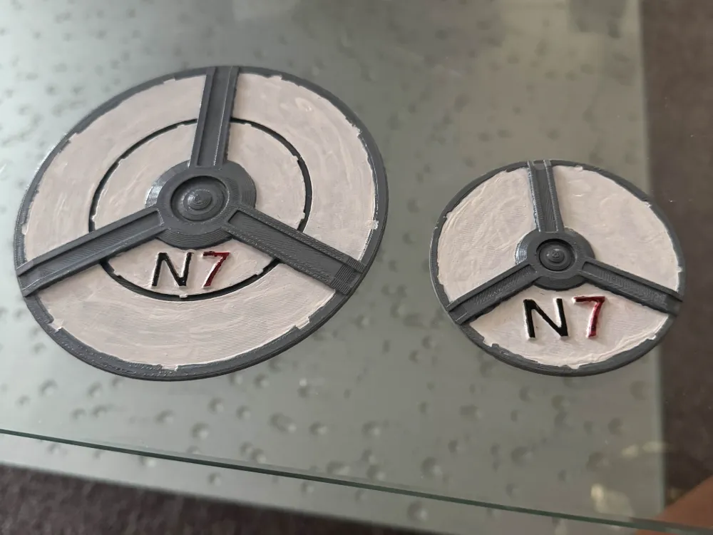 Wargaming objective markers 3 inch and 5 inch by Ghost N7 - MakerWorld