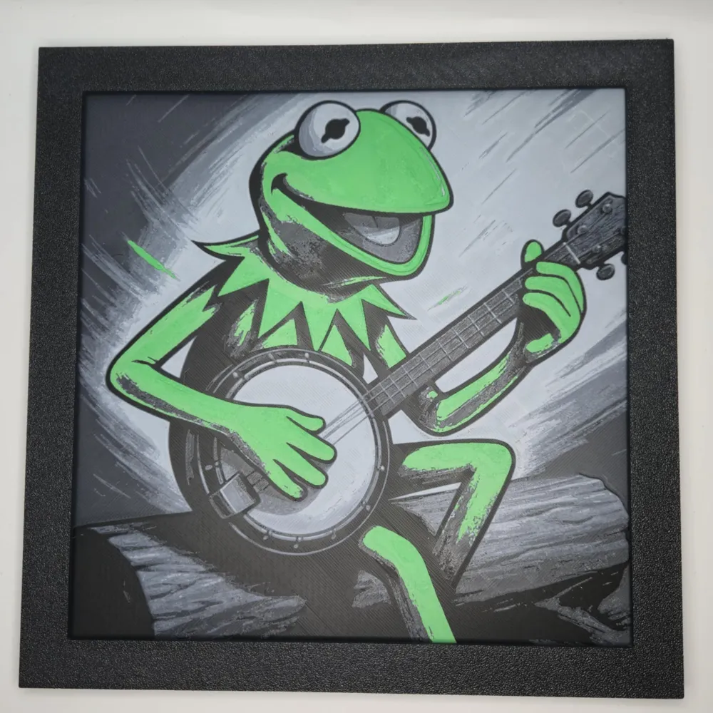 Kermit the Frog Hueforge by LoFi Layers MakerWorld: Download Free 3D Models