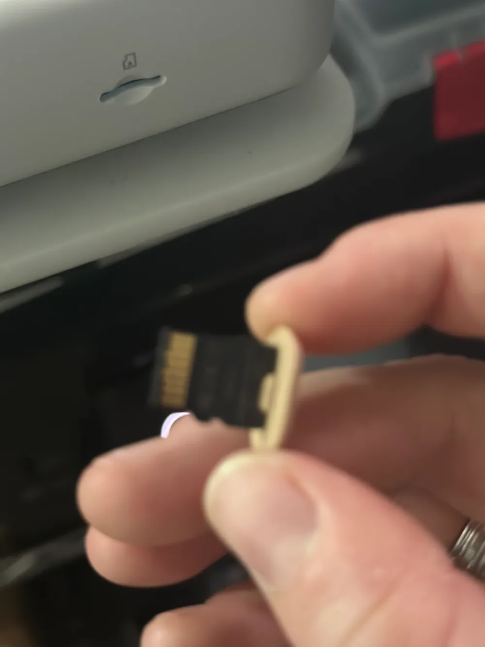 A1 Dust Cover for Micro SD Slot Remixed by goldiesvinyl - MakerWorld