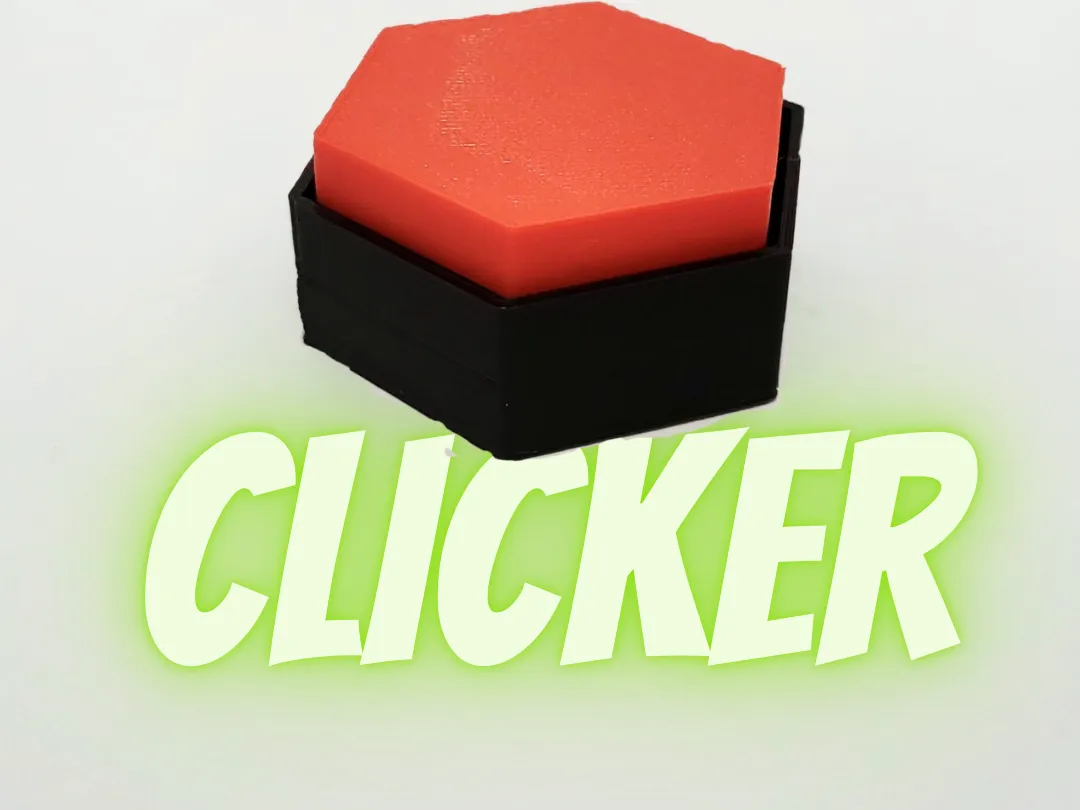 Hexagonal clicker - Free 3D Print Model - MakerWorld