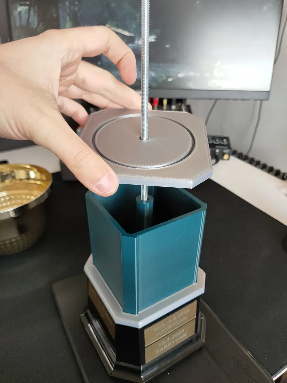 Trophy Stand Base - Free 3D Print Model - MakerWorld