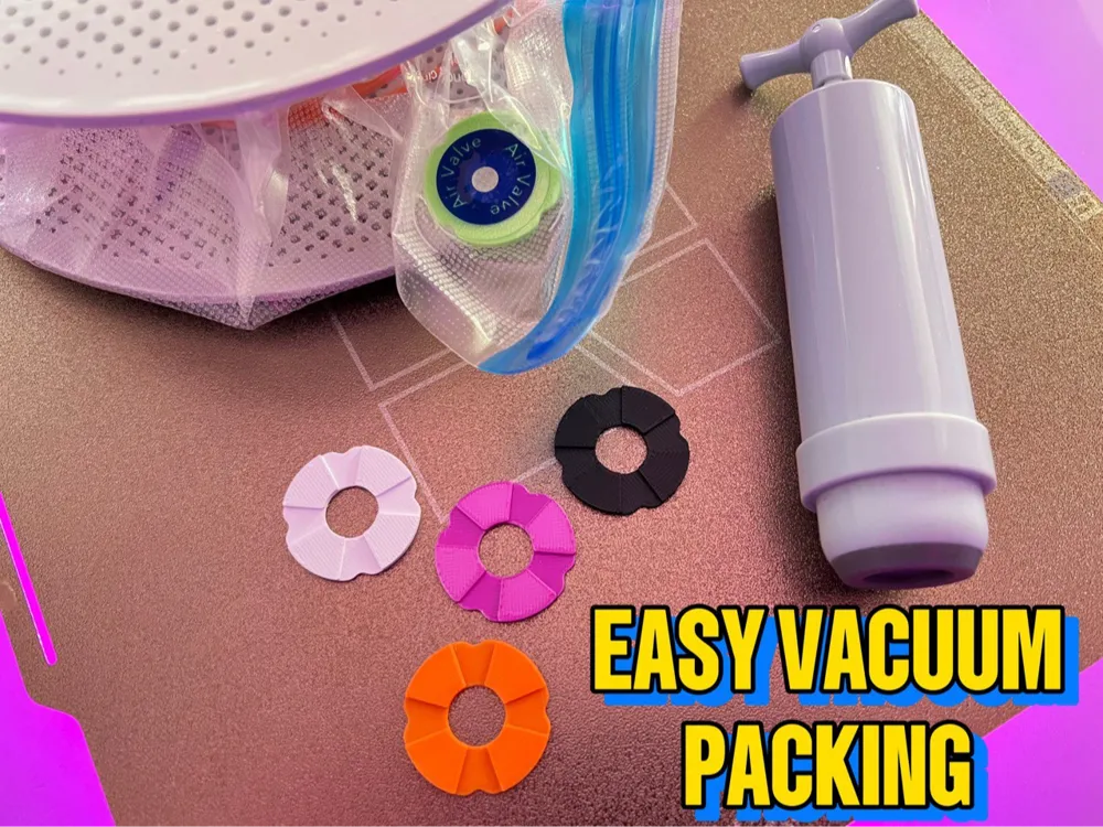 Vacuum-sealed filament bag aspiration ring - Free 3D Print Model ...