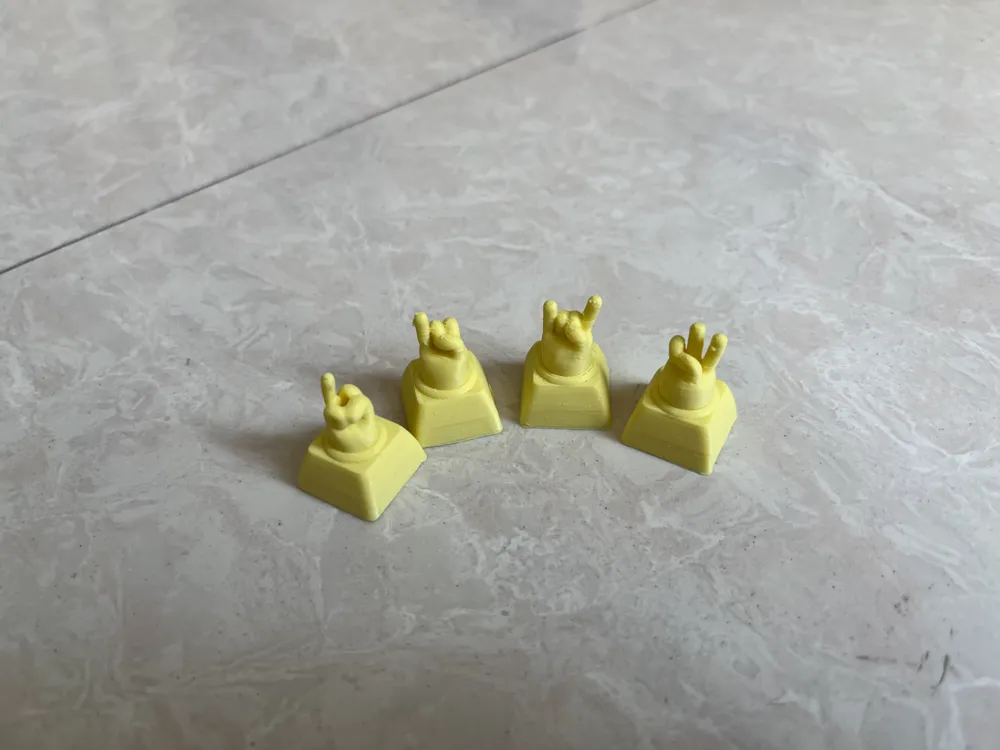 Finger mechanical keycaps (hand type keycaps) by Jy-Gl - MakerWorld