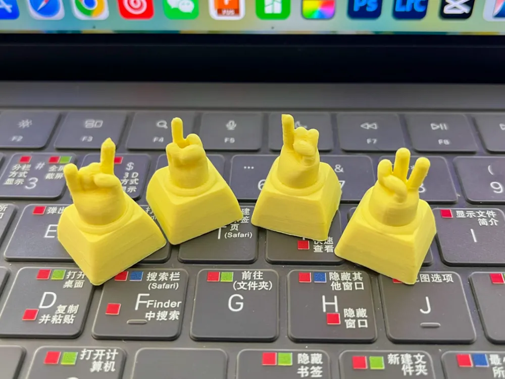 Finger mechanical keycaps (hand type keycaps) by Jy-Gl - MakerWorld