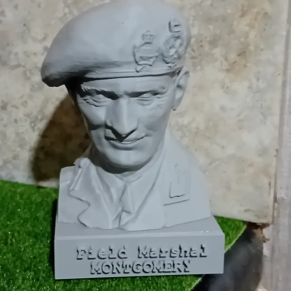Field Marshal Momtgomery - ww2 bust -war general - Free 3D Print Model ...