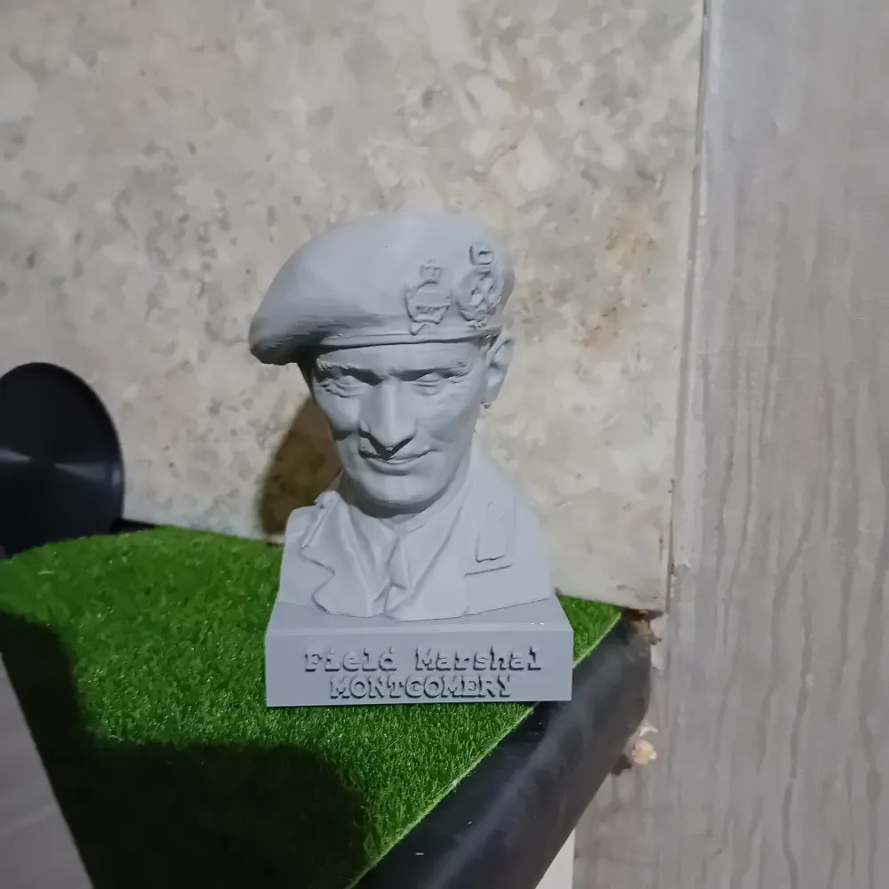 Field Marshal Momtgomery - ww2 bust -war general - Free 3D Print Model ...