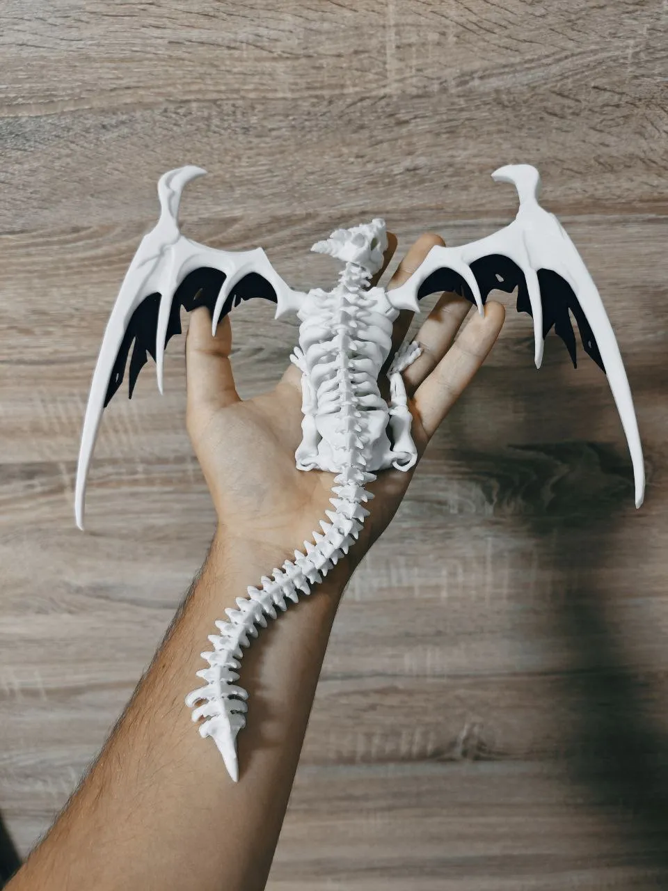 Hollow Wing the Bone Wyvern by Deus Cat MakerWorld: Download Free 3D Models