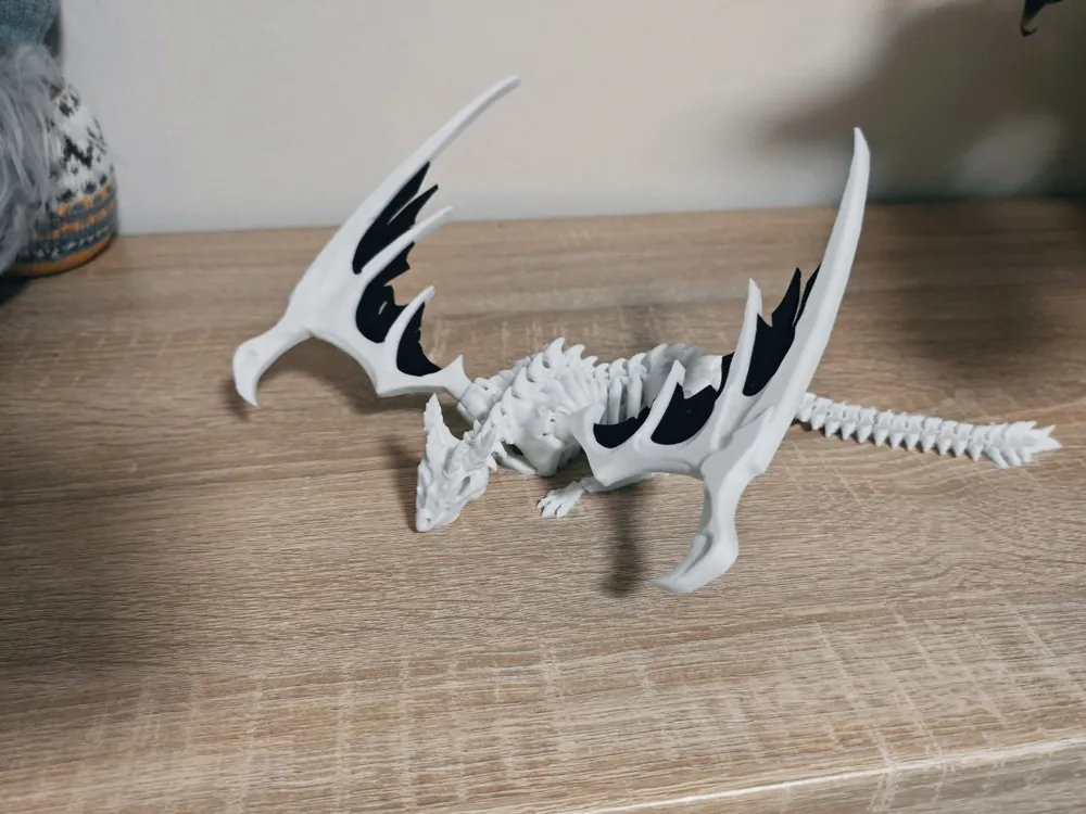 Hollow Wing the Bone Wyvern by Deus Cat MakerWorld: Download Free 3D Models