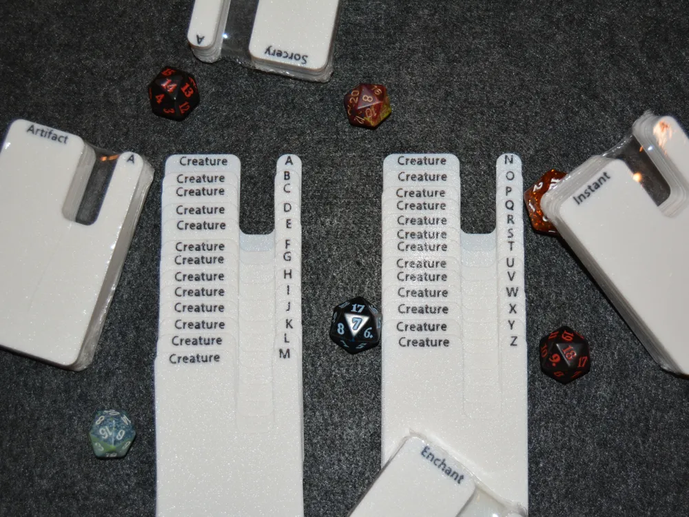 MTG-Portrait Card Type (A-Z) Dividers by Nor Designs MakerWorld ...
