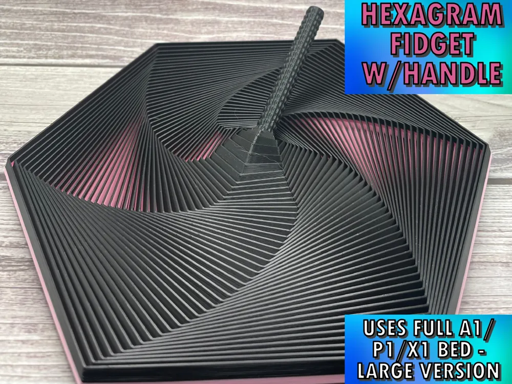 Full Bed - Hexagram Fidget w/Handle by Dave'sPrints MakerWorld ...