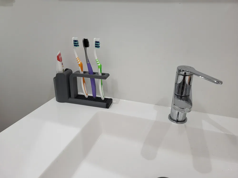 toothbrush and toothpaste holder Remixed by Sérgio MakerWorld: Download ...
