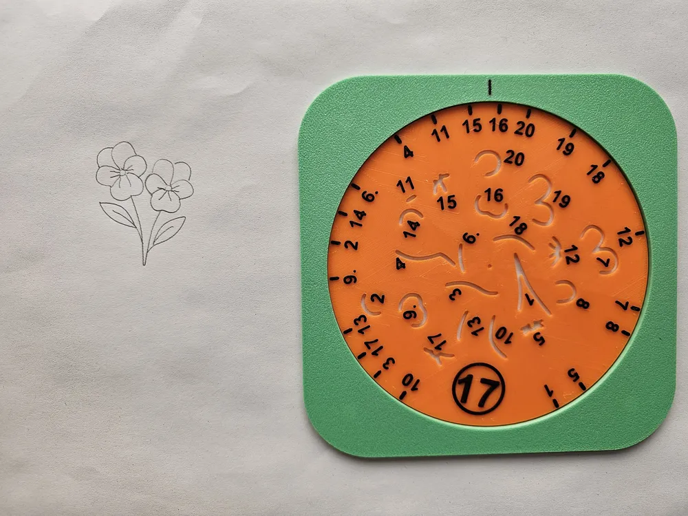 Twist Art 17 Violets - Rotary Drawing Stencil by THIMM1 MakerWorld ...