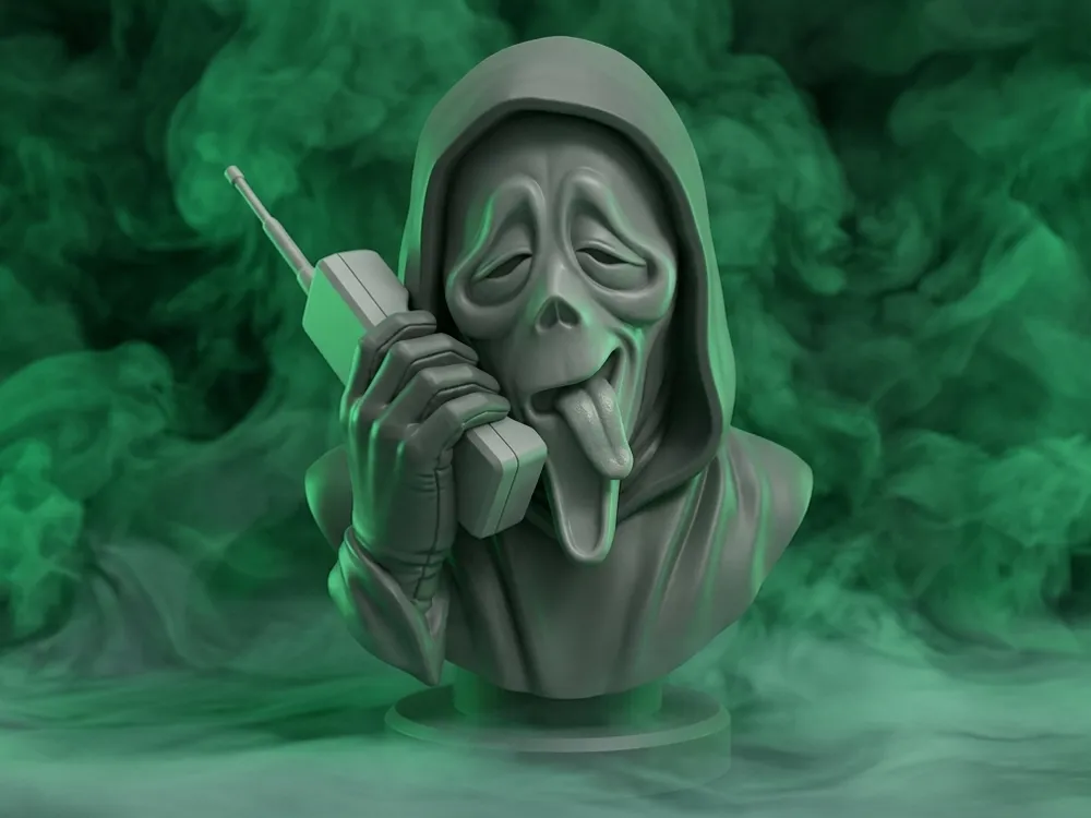 ghost face Scary Movie - Free 3D Print Model - MakerWorld