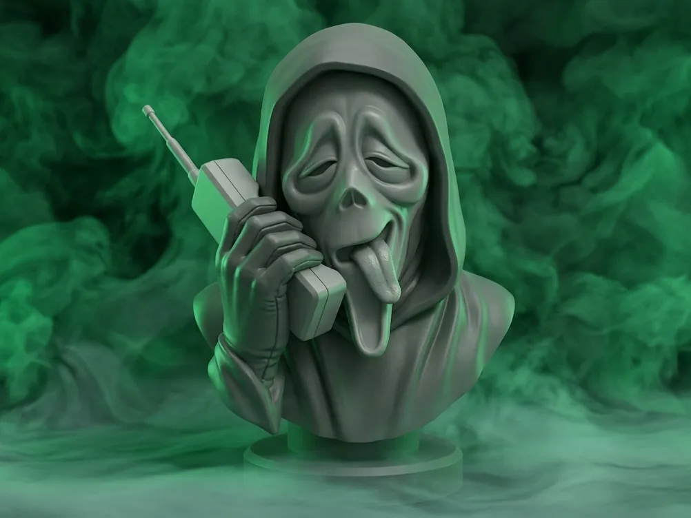 ghost face Scary Movie - Free 3D Print Model - MakerWorld