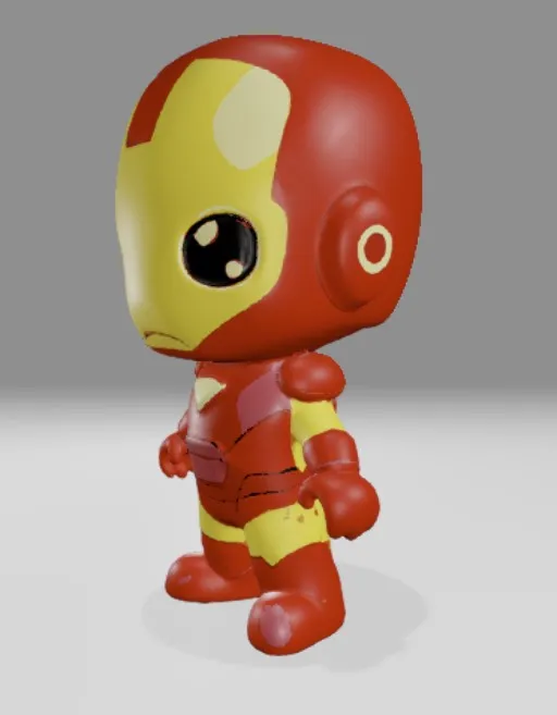Iron-Man-Figur im Vollkörper-POP-Stil von smigi - MakerWorld