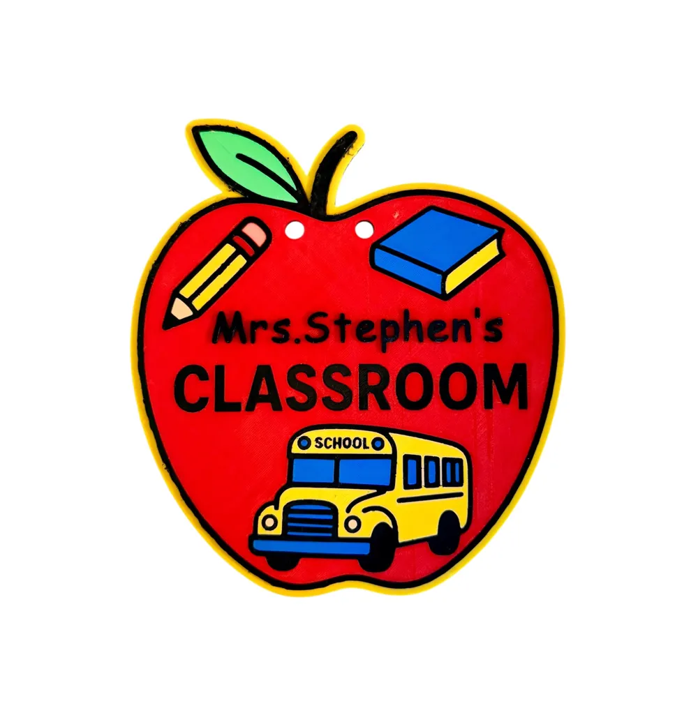 Teacher Sign / Wall Plaque Personalized Custom - Free 3D Print Model ...