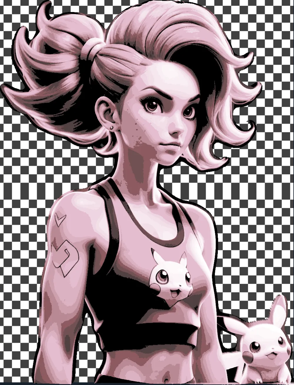 2D Artwork : The Trainer (Pokemon Fan Art) by StatusD112 - MakerWorld