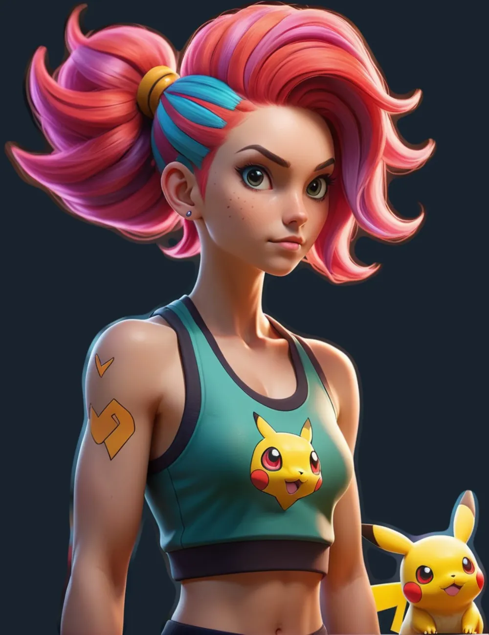 2D Artwork : The Trainer (Pokemon Fan Art) by StatusD112 - MakerWorld