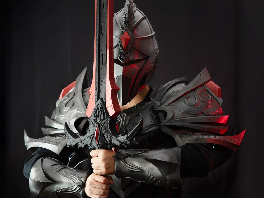 Forgiato nell'Ombra, Armatura del Cavaliere Oscuro - Eroi di MakerWorld da sarwtin MakerWorld ...