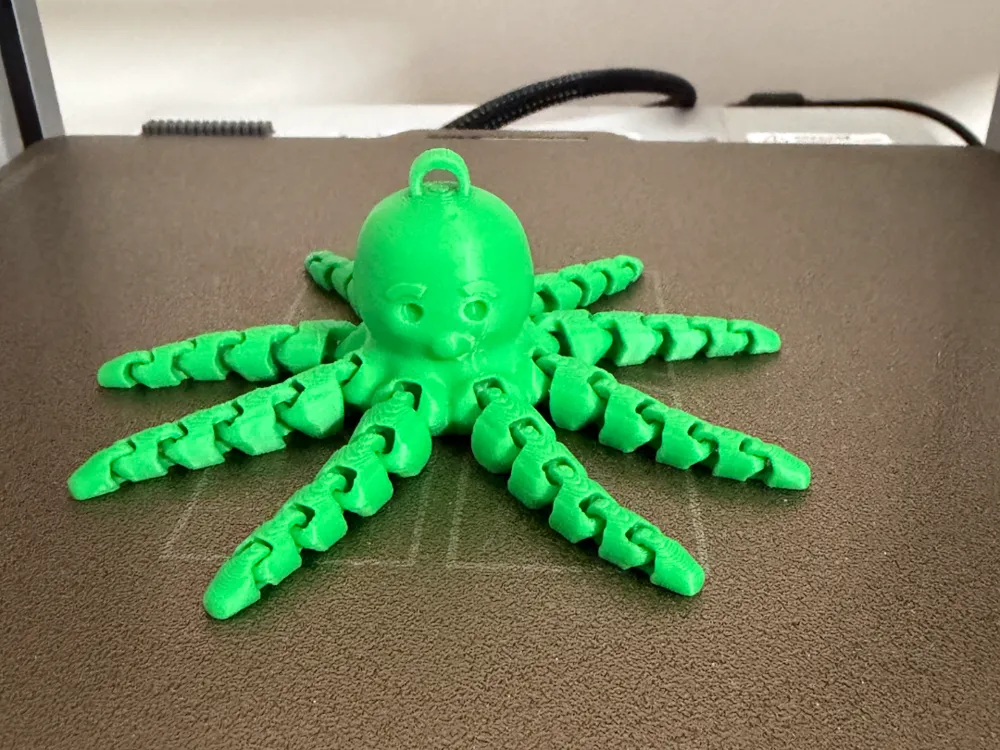 Cute flexy octopus keychain - Free 3D Print Model - MakerWorld